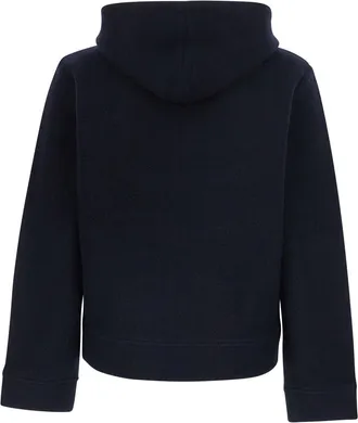 Emporio Armani Mens Jacket Blue Wool And Cotton Coat