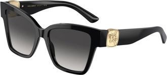 Dolce & Gabbana Lunettes de soleil carr&eacute;es - Femme - Accessoires - Noir - Taille: 54 MM