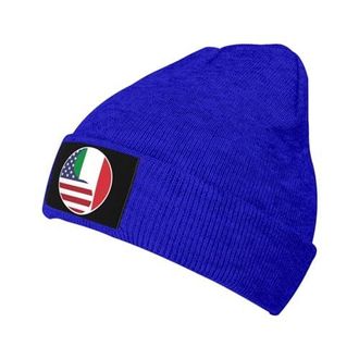 Generic Chaud Bonnet Souple Tricot&eacute;, Ying Yan (Yinyang), Combinaison du Drapeau am&eacute;ricain et Italien, Classique Chapeau dhiver Tricot&eacute;, Tricoter Chapeau pour 