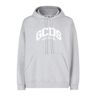 GCDS Logo Lounge Hoodie - - Sweatshirts & Hoodies - Damen - Grau - M