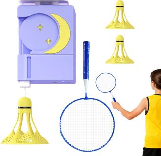 Generic Badminton Selbsttraining Werkzeug - &Uuml;bungswerkzeug F&uuml;r Selbstst&auml;ndige &Uuml;bung - Mit Einstellbarem Gummiband Und Distanzen Badminton Rebounder,F&uuml;r Zuhaus