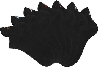 Lascana neutral Sneakersocken im 7er-Pack, Logostickerei, flache Zehennaht, verst&auml;rkte Spitze und Ferse, hautfreundliche Baumwolle f&uuml;r ein angenehmes Tragegef