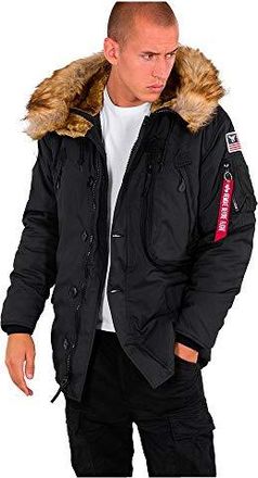 Alpha Industries Alpha Industries Polar Veste dhiver pour Hommes Parka, Black