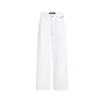 Karl Lagerfeld Mid-Rise Wide-Leg Jeans - - Jeans - Damen - Wei&szlig; - W27