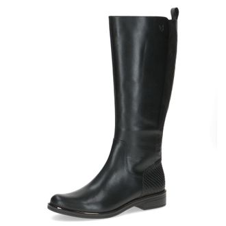 Caprice Damen Stiefel aus Leder mit Rei&szlig;verschluss, Schwarz (Black Comb), 37.5 EU