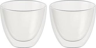 Villeroy & Boch Manufacture Rock Gobelet L, 300 Ml, Verre Borosilicate, Transparent (Lot de 2)