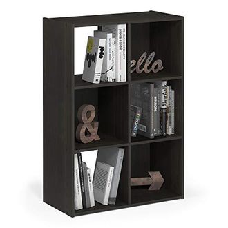 Furinno 18053EX Pelli Cubique Armoire de Rangement, 3x2, Espresso, Expresso