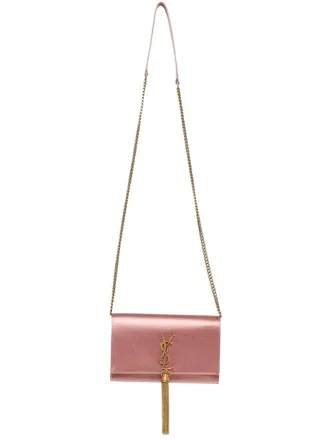 Saint Laurent Kate Clutch mit Quasten - Rosa