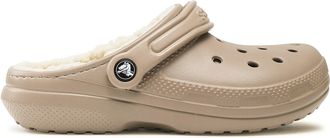 Crocs Pantoletten Crocs Crocs Classic Lined Clog 203591 Beige