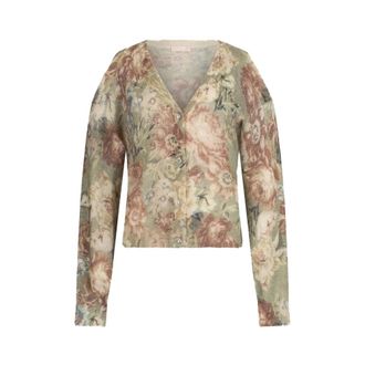 Liu Jo Maglia Aperta Sanderson Print - - Knitwear - Damen - Mehrfarbig - M