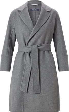 Max Mara Manteau ceintur&eacute; - Femme - Manteaux - Gris - Taille: 40 FR