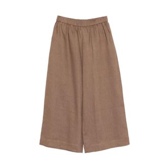 Max Mara Femme, Pantalons, Brun, Taille: 40 FR Wide Pantalons