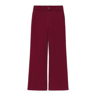 2-Biz Weite Bein Jeans Winetasting - - Trousers - Damen - Rot - XS