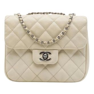 Chanel Pre-owned Vintage Flap Bag - Femme - Pre-owned - Beige - Taille: ONE Size