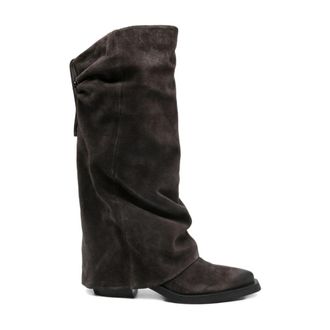 Ash Elegante Leder Stiefeletten - - Shoes - Damen - Schwarzk - 39 EU