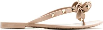 Valentino Garavani Sandalen - Rockstud Flip Flops - Pink - Gr. 41 (EU) - in Gold - f&uuml;r Damen