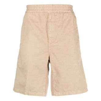 Carhartt Work in Progress Sand Baumwoll-Knielange Shorts mit Logo - - Shorts - Herren - Beige - XS