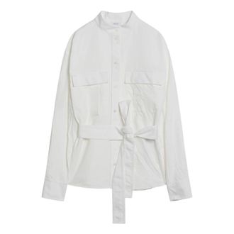 Ferragamo Langarmhemd - - Blouses & Shirts - Damen - Wei&szlig; - S