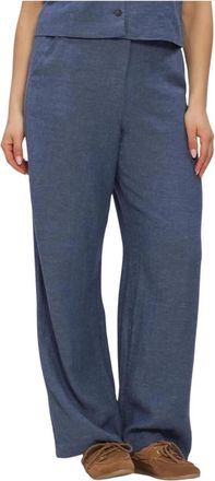 Moss Copenhagen Mschpennie Ginia HW Pants - - Trousers - Damen - Blau - L