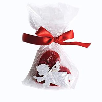 Canela d'Aurora DAurora Kerze 7x6,5x1,8 cm rot