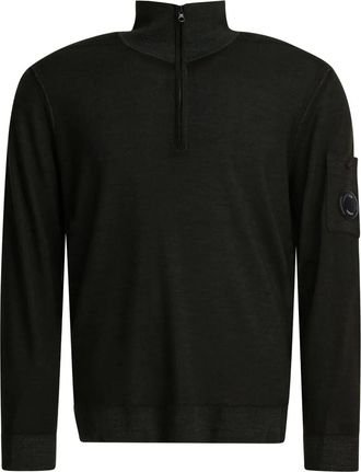 C.P. Company pull en laine à fermeture zippée - Noir