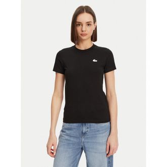Lacoste T-Shirt TF9246 Schwarz Slim Fit