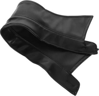 Hemobllo Faux Col en Pu Noir pour Femmes, Petit Accessoire Amovible de Col de Chemisier, D&eacute;cor &Eacute;l&eacute;gant, Blouses et Pulls, Confort et Polyvalence Mode