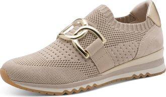 Marco Tozzi Marco Tozzi Damen Sneaker weiches Feel Me Wechselfu&szlig;bett weiches Innenfutter Modern, beige (Dune Comb), 39 EU