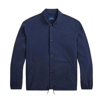 Polo Ralph Lauren Seersucker Coach Jacket - - Jackets - Herren - Blau - L