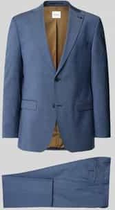 Roy Robson Regular Fit Anzug aus Schurwoll-Mix mit 2-Knopf-Sakko