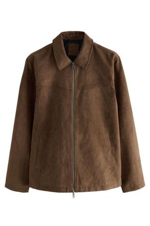 Next Lederjacke Harrington-Jacke aus Velourskunstleder (1-St)