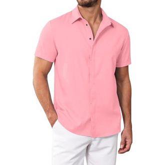 Generic Polo en lin pour homme - Chemises &agrave; manches courtes - Blanc - Coupe ajust&eacute;e - T-shirt en coton pour homme - Polo &agrave; manches courtes - T-shirt de gym &agrave; 