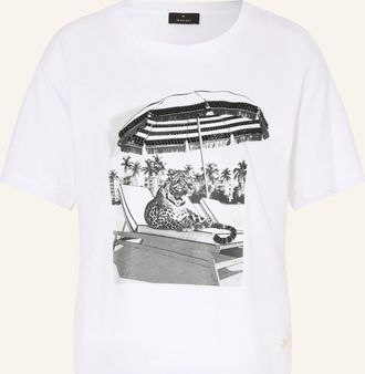 Monari Monari T-Shirt Mit Schmucksteinen weiss