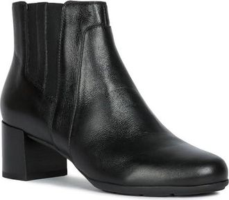 Geox Femme D New Annya Mid B Bottines, Black, 37.5 EU