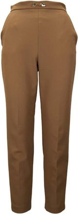 Elisabetta Franchi Femme, Pantalons, Brun, Taille: 40 FR Pantalon Slim-fit