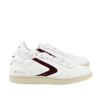 Valsport Klassische Wei&szlig;e Bordeaux Sneakers - - Shoes - Herren - Wei&szlig; - 41 EU