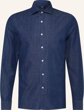 Reiss Reiss Hemd Don Slim Fit In Jeansoptik blau