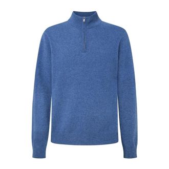Hackett Pullover aus Merino-Kaschmir-Mix - - Knitwear - Herren - Blau - L