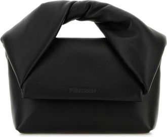 J.W.Anderson Femme, Sacs, Noir, Taille: ONE Size Small Twister Leather Top Handle Bag