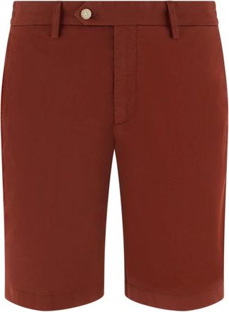Boggi Milano Homme, Shorts, Rouge, Taille: W31 Bermuda Stretch Coton