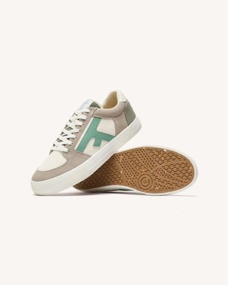 Faguo Baskets en toile beige et bleu - WALNUT