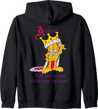 Garfield House Cat King Big Ego Comedy-Meme, Zeichentrick-Klassiker Kapuzenjacke