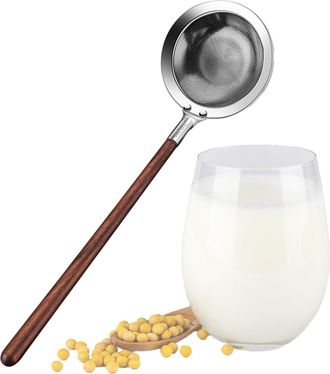 Generic Siebl&ouml;ffel zum Kochen - K&uuml;chenwerkzeuge mit Gaze Zum Aussch&ouml;pfen | Schauml&ouml;ffel F&uuml;r Suppe Und Fl&uuml;ssigkeiten | Fett Fondue Sojamilch Teigwaren Backen U