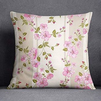 Bonamaison Le Jardin du Lin Kissenh&uuml;llen, Cotton, Mehrfarbig, 45x45