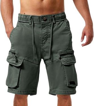 Generic Short dentra&icirc;nement pour homme - Short de marche et de football - Short de course pour homme - Taille athl&eacute;tique - Pantalon de sport d&eacute;contract&eacute; - Pan