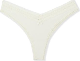 Etam Tanga mit V-Form aus Mikrofaser und Spitze Power