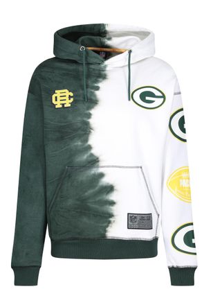 Recovered Clothing Green Bay Packers NFL Ink Dye Effect Gr&uuml;n auf Wei&szlig; Hoody - XL