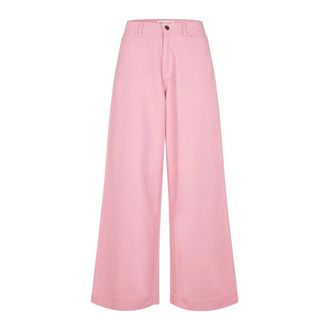 Lollys Laundry Wide Hosen - - Trousers - Damen - Rosa - S