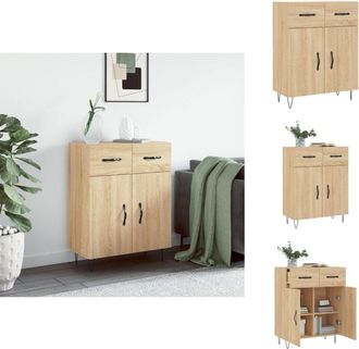 vidaXL Vidaxl - Sideboards - Living Sideboard Sonoma-Eiche 69,5x34x90 cm Holzwerkstoff - Braun
