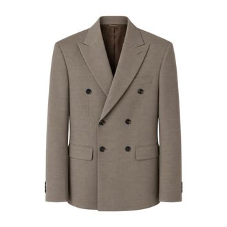 Amaranto Zweireihiger Sakko mit steigendem Revers - - Jackets - Herren - Braun - S